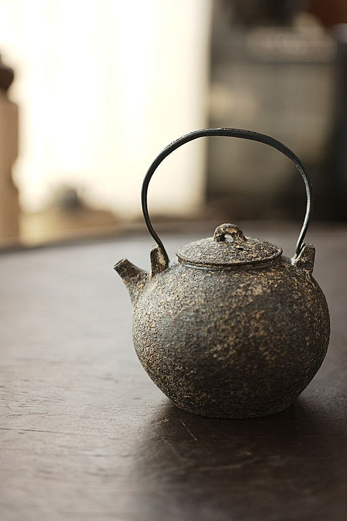 Natural Earth Round Kettle with Iron Handle - 500ml – 180andup